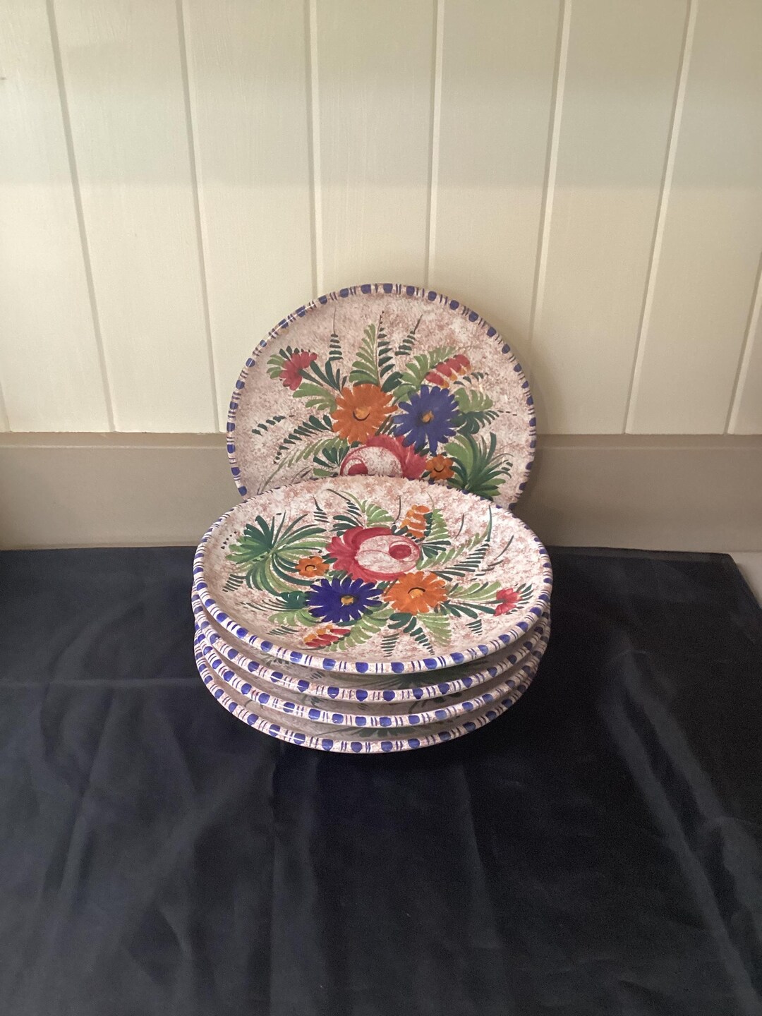 Set of 5 Margaritelli Deruta Italy Handpainted 9.5 Dinner Plates - Etsy