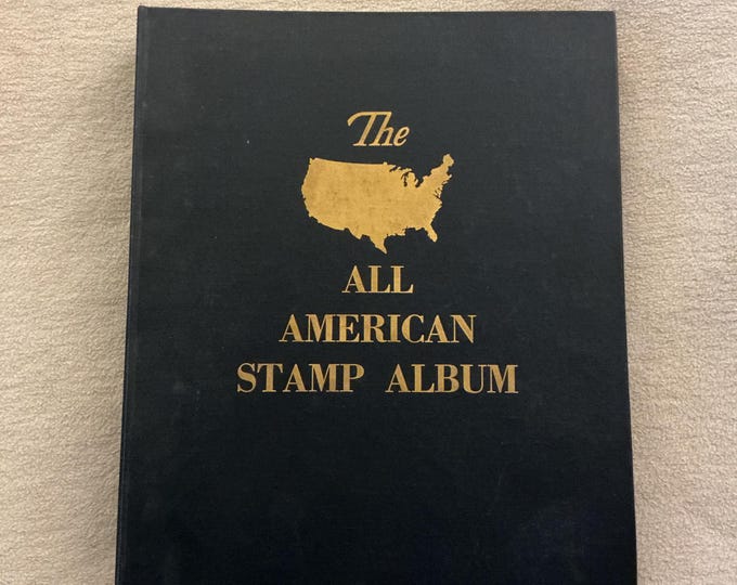 The All American Stamp Album Partially Filled - Etsy