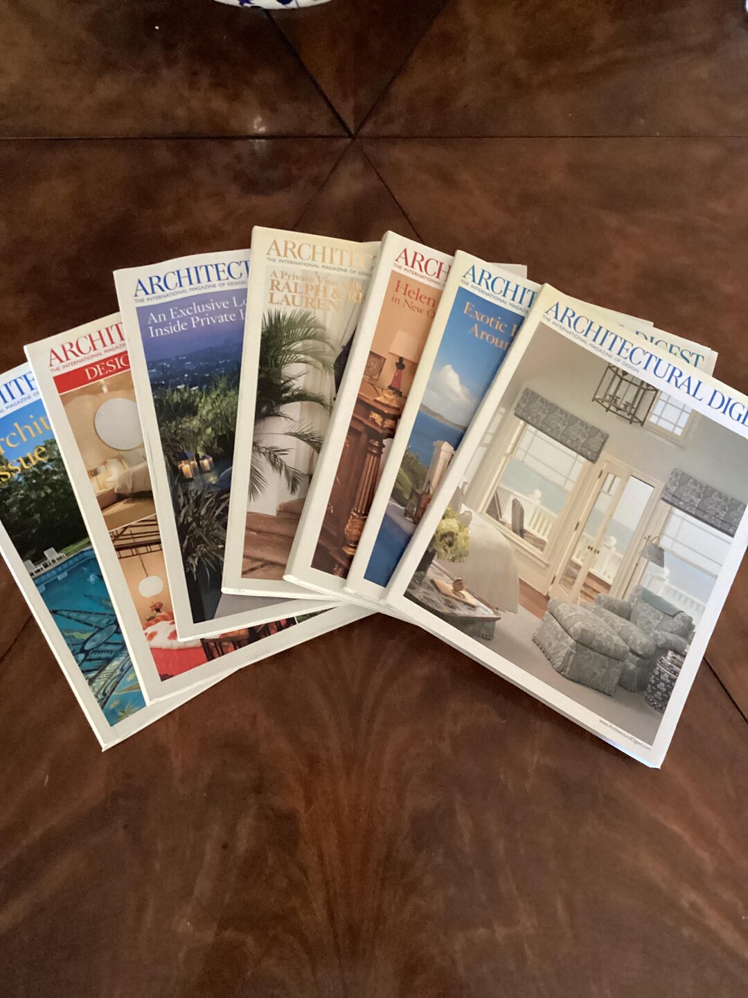 7 Architectural Digest Magazines 2007 Ralph Lauren Helen Mirren - Etsy