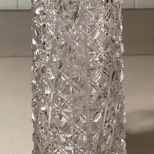 Vintage Large Pitcher American Brilliant Cut Glass Crystal Harvard Cane ...