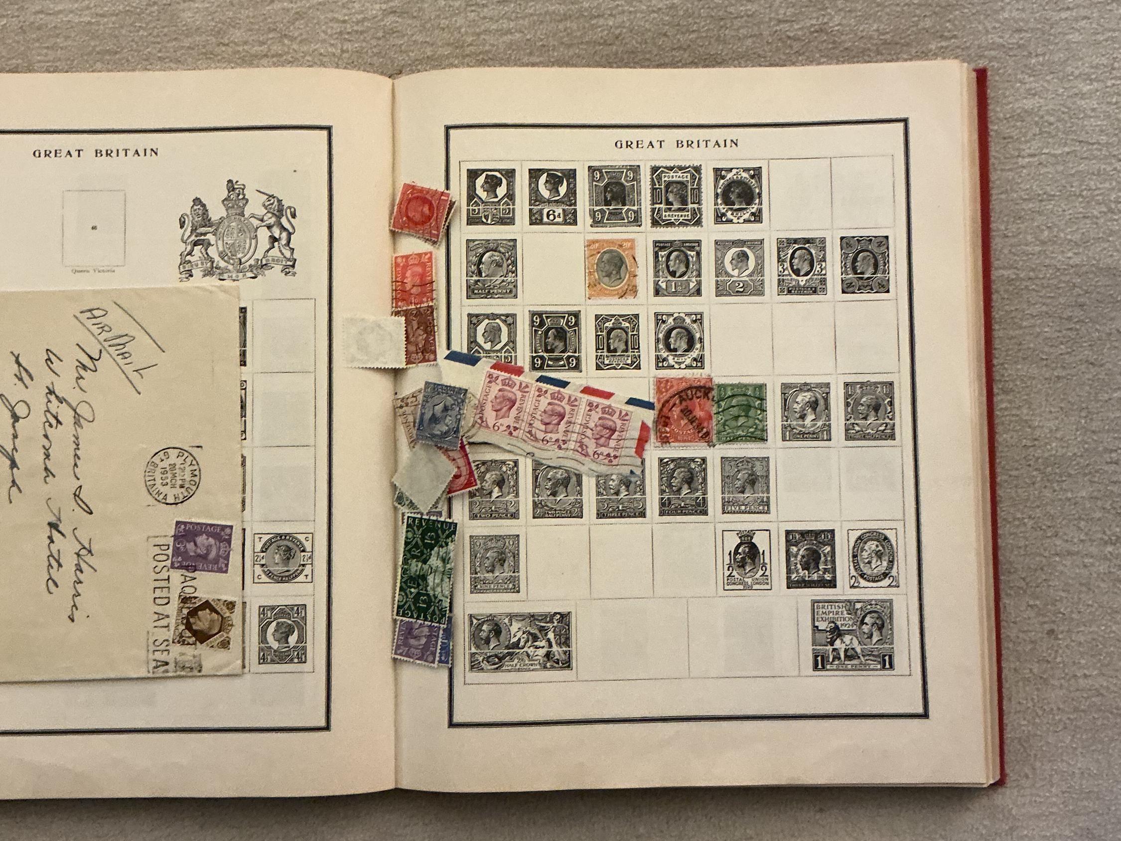 Modern Postage Stamp Album Partially Filled - Etsy