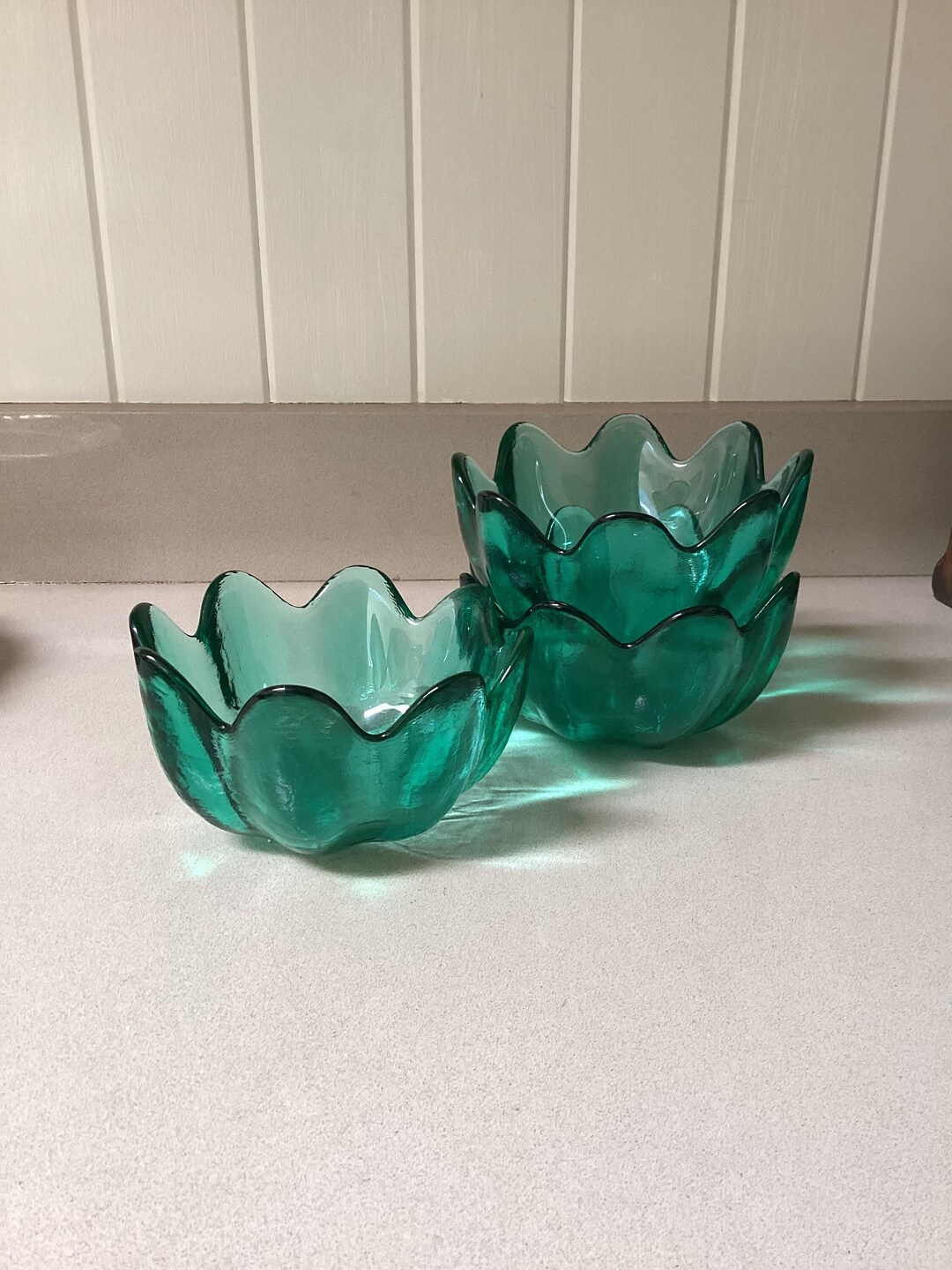 Set of 3 Blenko Small Lotus Bowls - Etsy