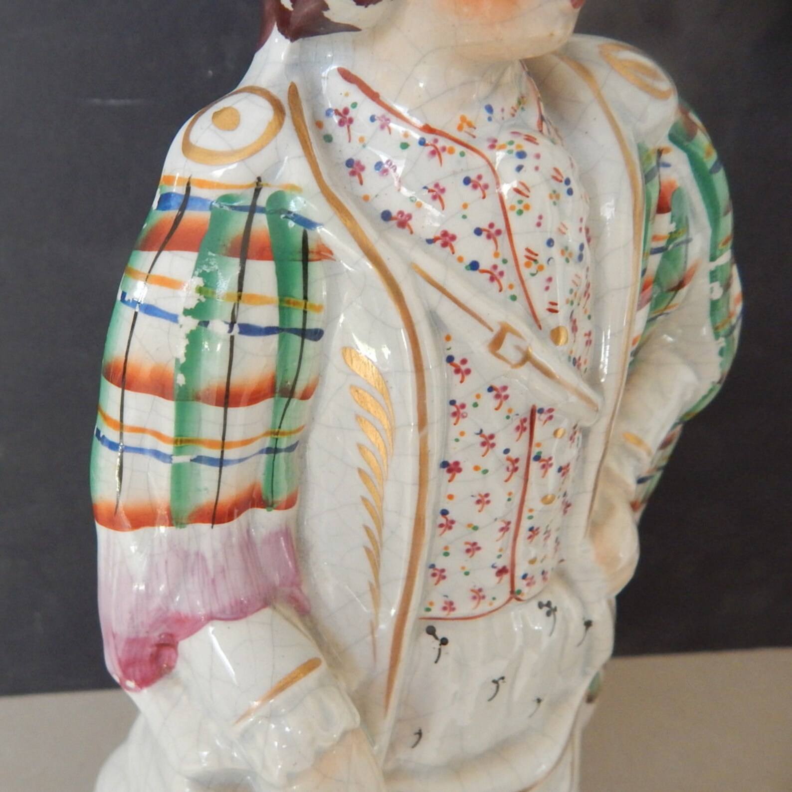 William Wallace Staffordshire Pottery 16 Tall Figurine - Etsy