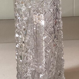 Vintage Large Pitcher American Brilliant Cut Glass Crystal Harvard Cane ...