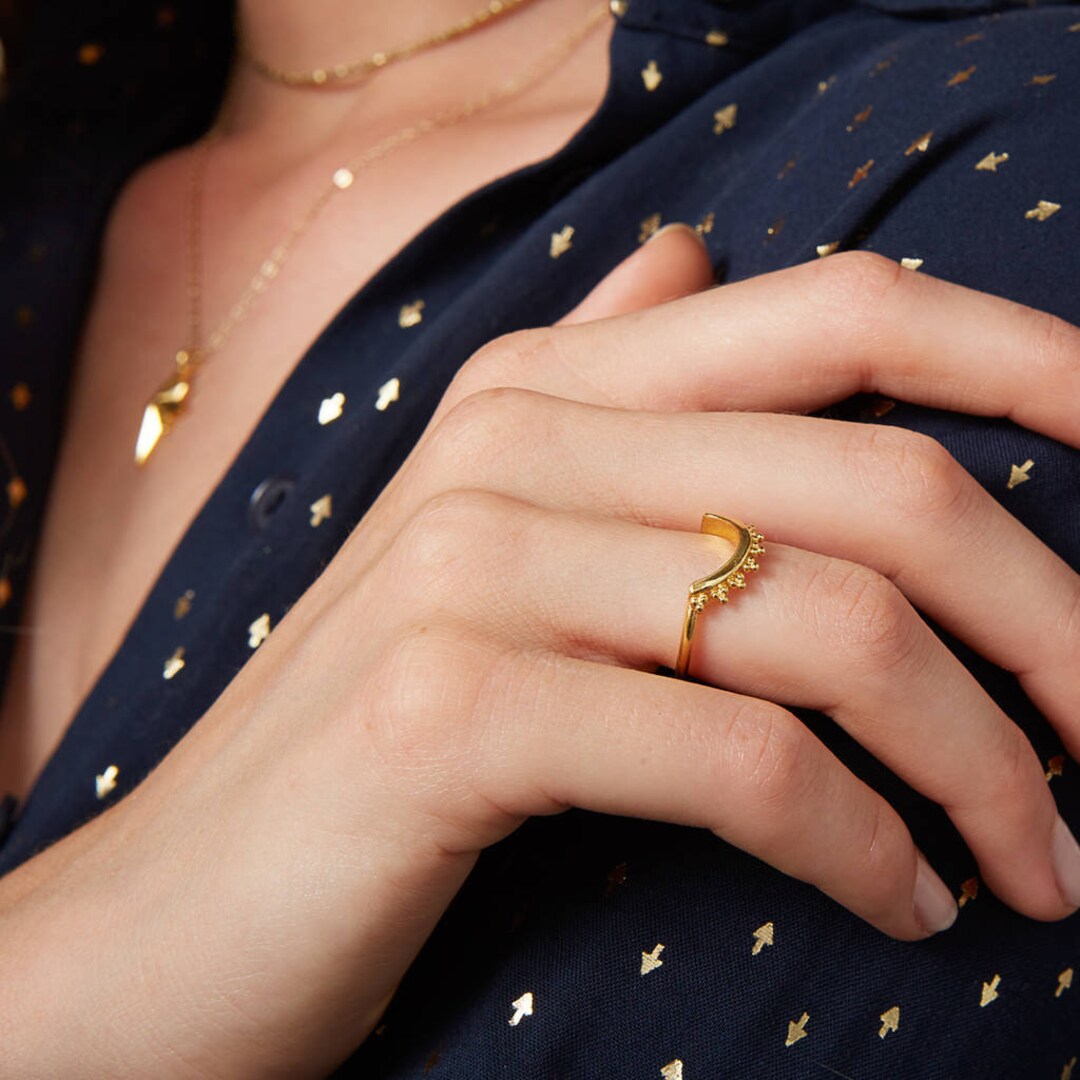 Signature Logo Stacking Ring - Etsy