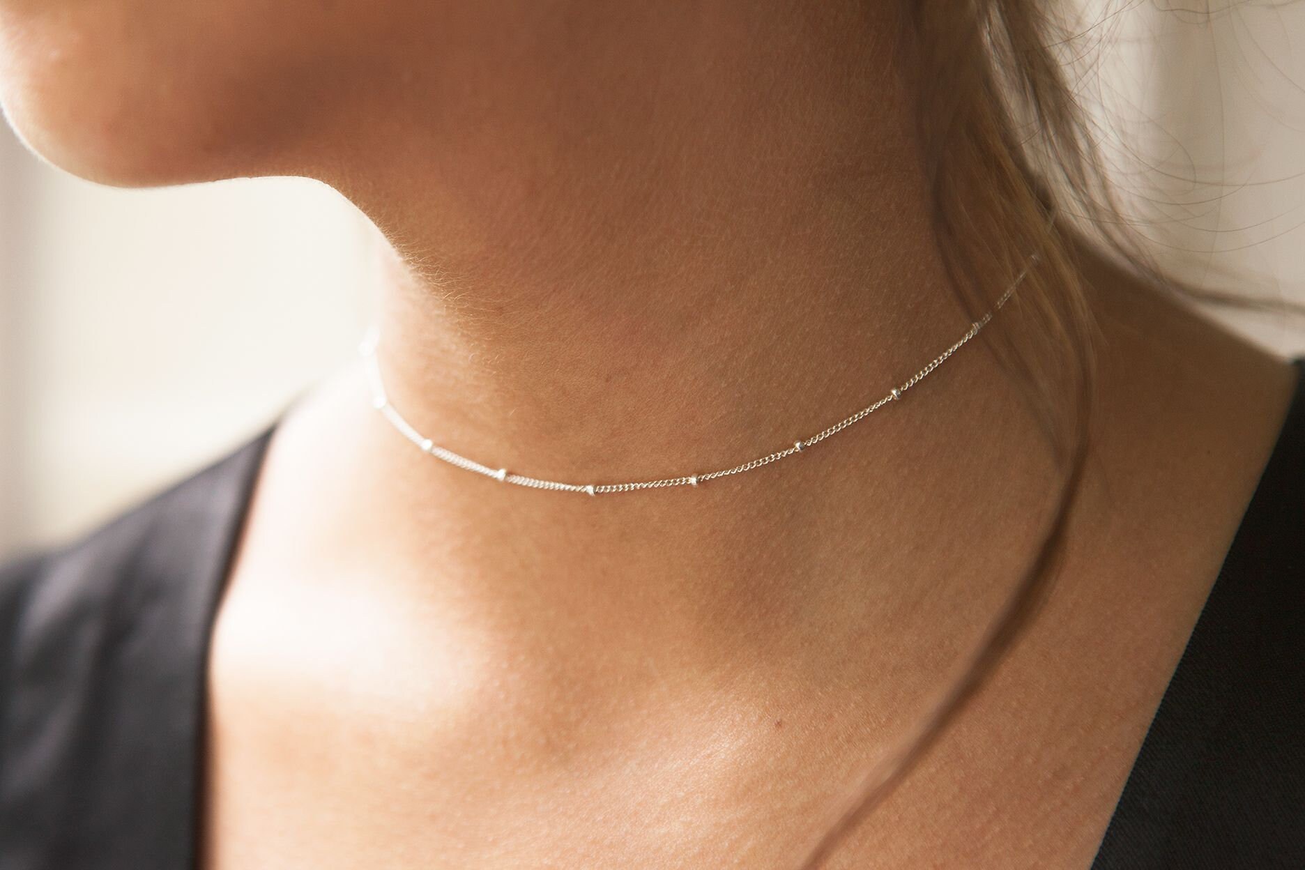 Gold Inner Compass Necklace and Gold Satellite Chain Choker - Etsy UK