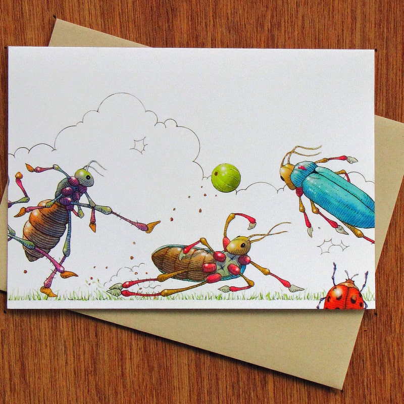Bug Get Well Card - Etsy