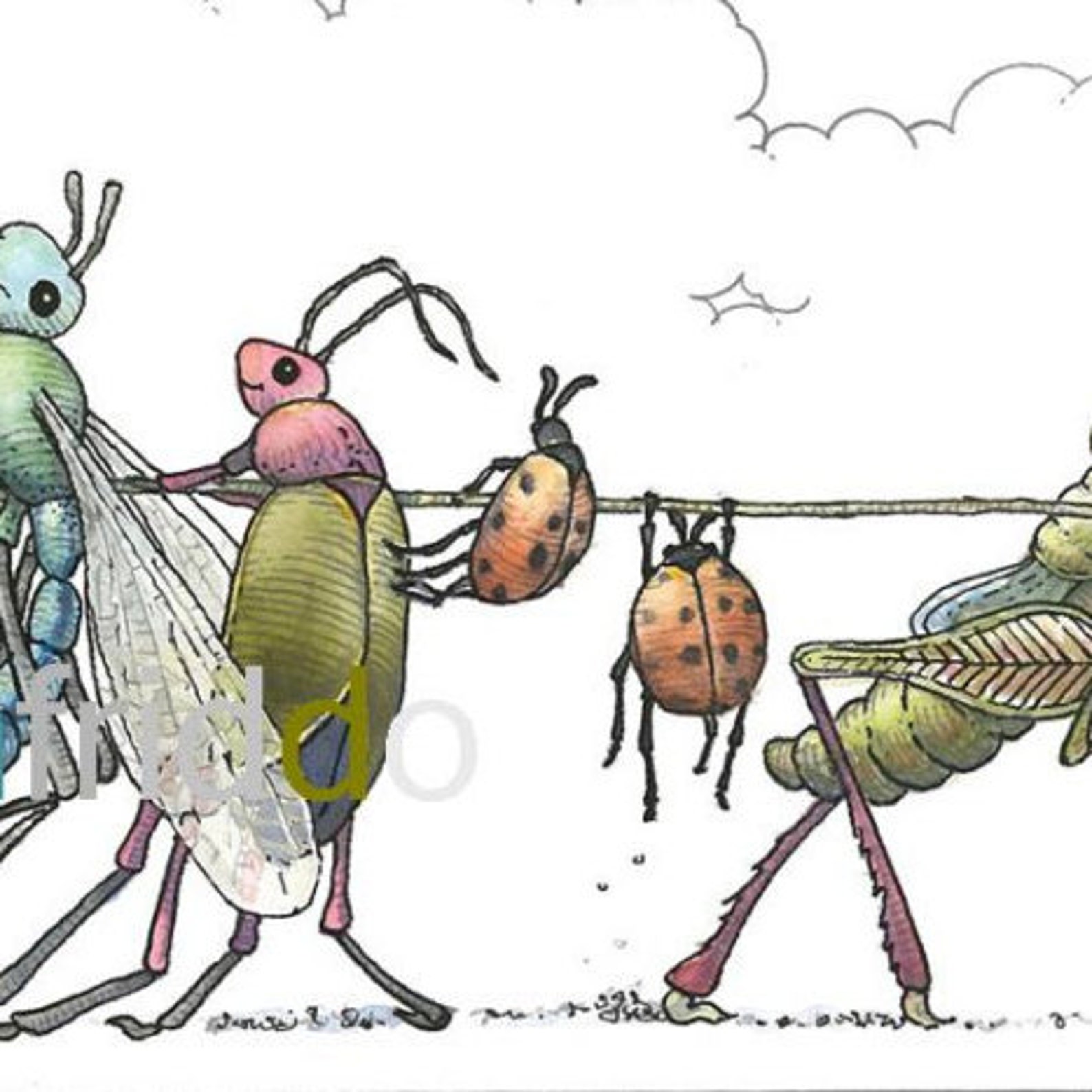 TUG-O- WAR. Two Teams of Friendly Bugs Test Their Strength in This ...