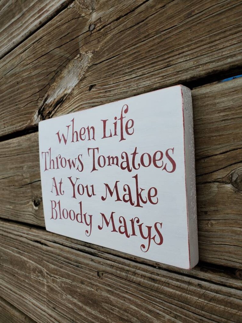 Bloody Mary Sign, Bloody Mary Gift, Bloody Mary Bar Sign, Bar Decor ...