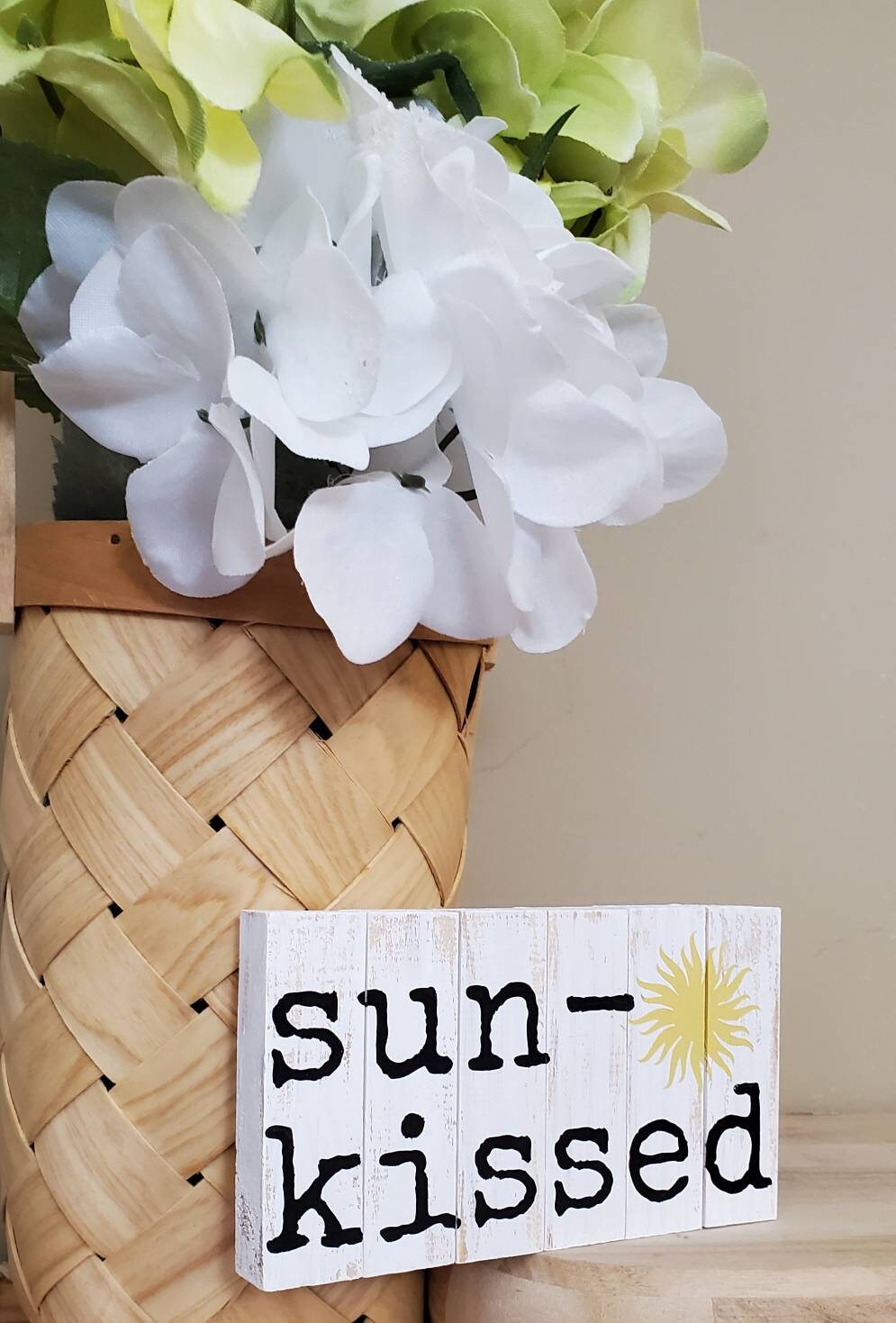 Sun Kissed Sun Sign Sun Gifts Beach Sign Small Wood Sign | Etsy