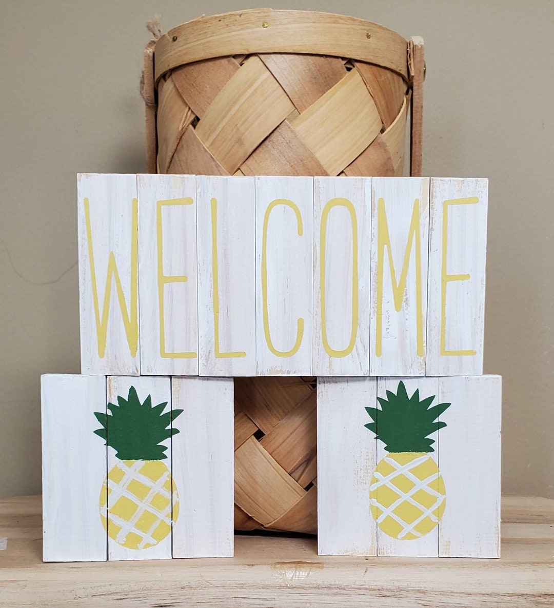 Pineapple Signs, Pineapple Tiered Tray Decor, Pineapple Gift, Pineapple ...