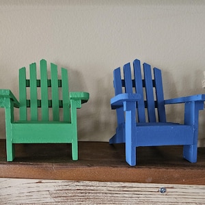 Mini Adirondack Chair: Colorful Beach House Tiered Tray Decor - Etsy