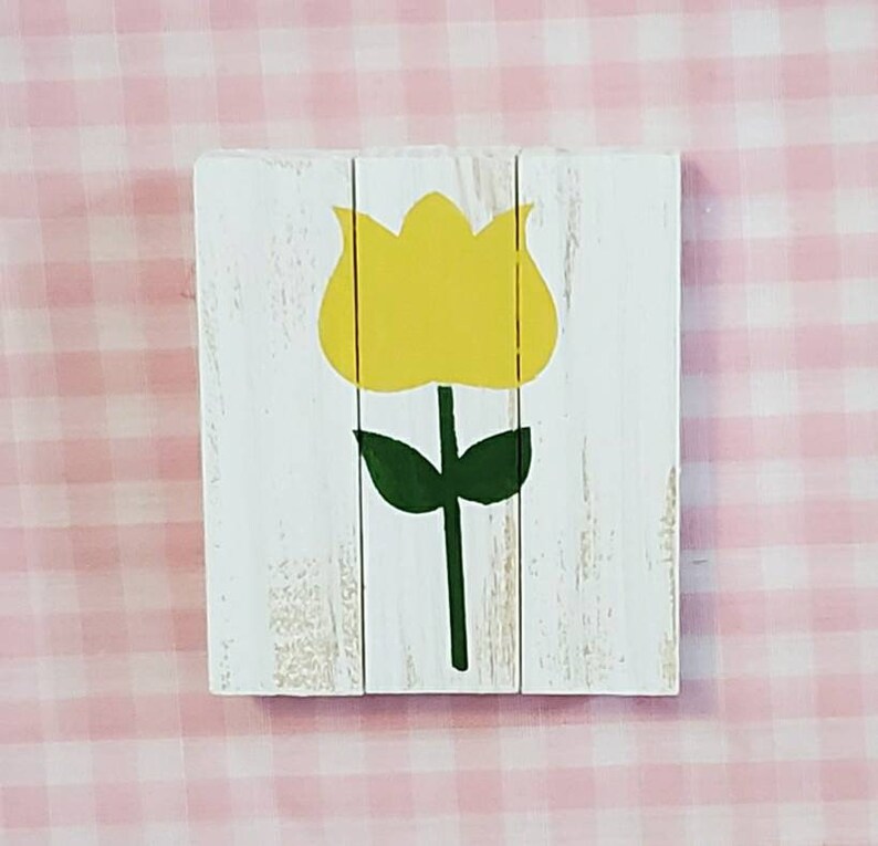 Tulip Sign, Spring Tiered Tray, Tulip Gift, Spring Gift, Mini Wood Sign ...