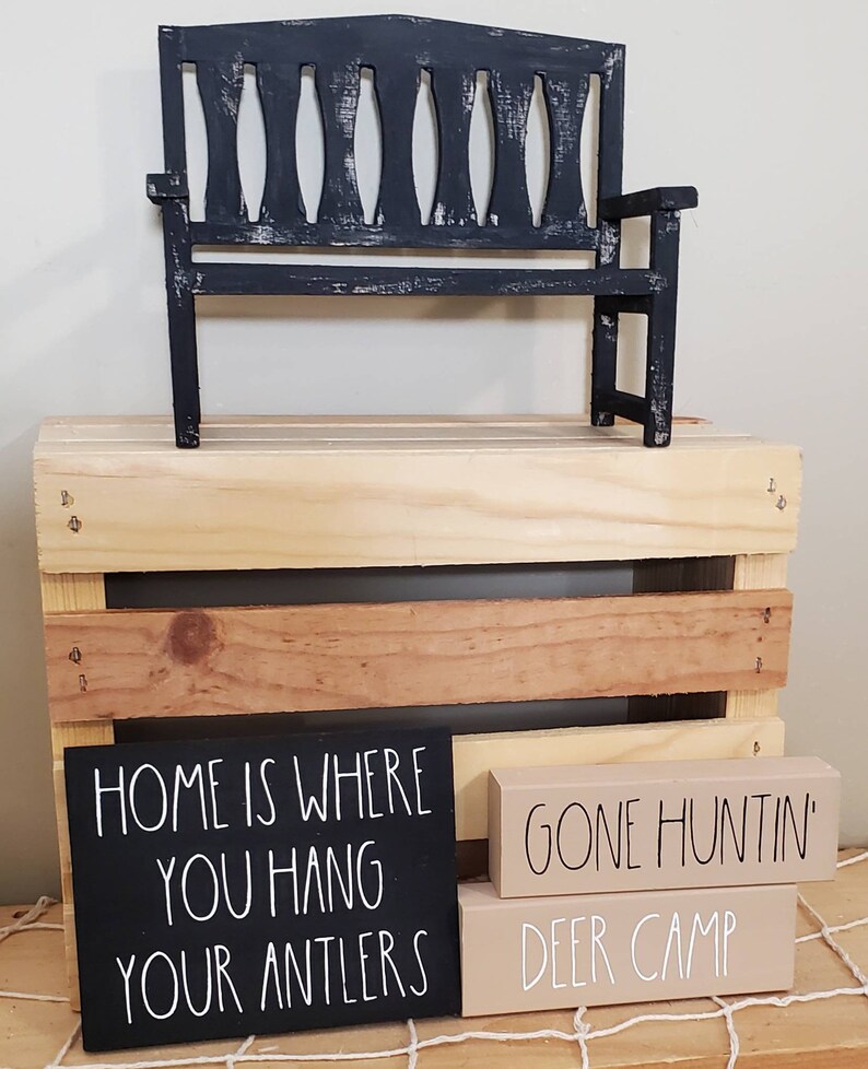 Deer Hunting Sportsman Tiered Tray Decor Fall Shotgun | Etsy