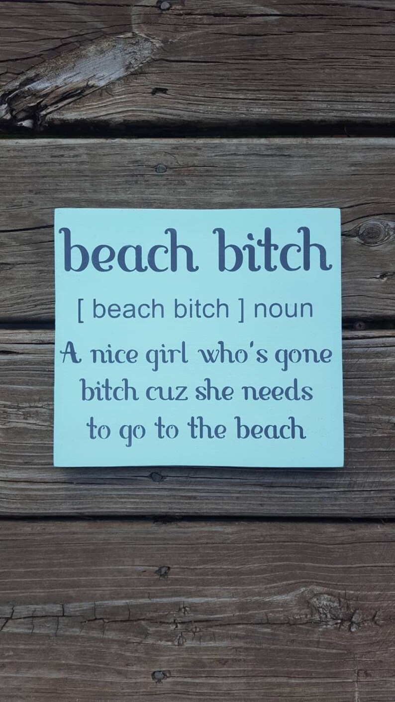 Funny Beach Sign, Beach Gift, Beach Decor, Beachy Sign, Beach Wood Sign ...