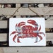 Crabby Sign Crab Home Decor Funny Beach Sign Beach House - Etsy