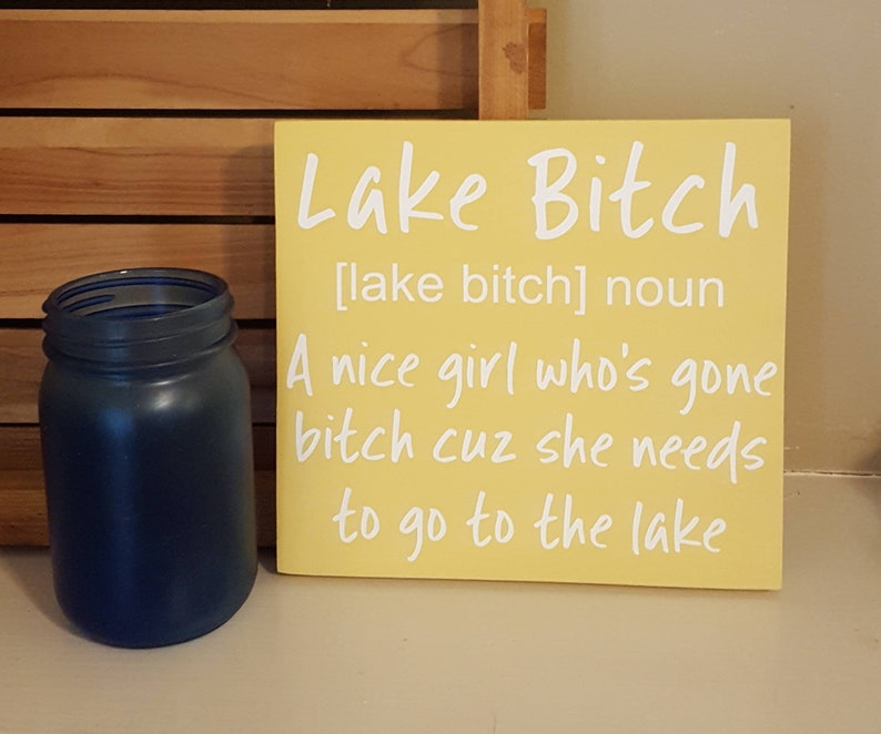 Funny Lake Sign Lake Decor Lake House Decor Lake Life Lake - Etsy