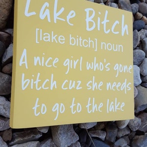 Funny Lake Sign, Lake Decor, Lake House Decor, Lake Life, Lake Wood ...