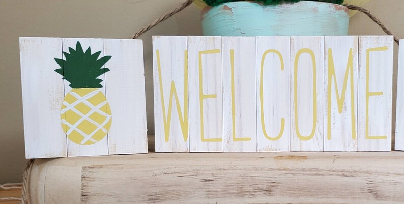 Pineapple Signs Pineapple Tiered Tray Decor Pineapple Gift | Etsy