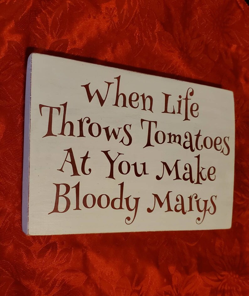 Bloody Mary Sign, Bloody Mary Gift, Bloody Mary Bar Sign, Bar Decor ...