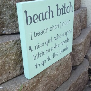 Funny Beach Sign, Beach Gift, Beach Decor, Beachy Sign, Beach Wood Sign ...