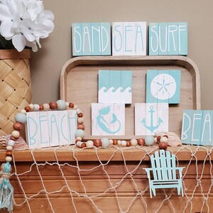 Beach Tiered Tray Decor, Beach Wedding Signs, Beach Gift, Beach House ...