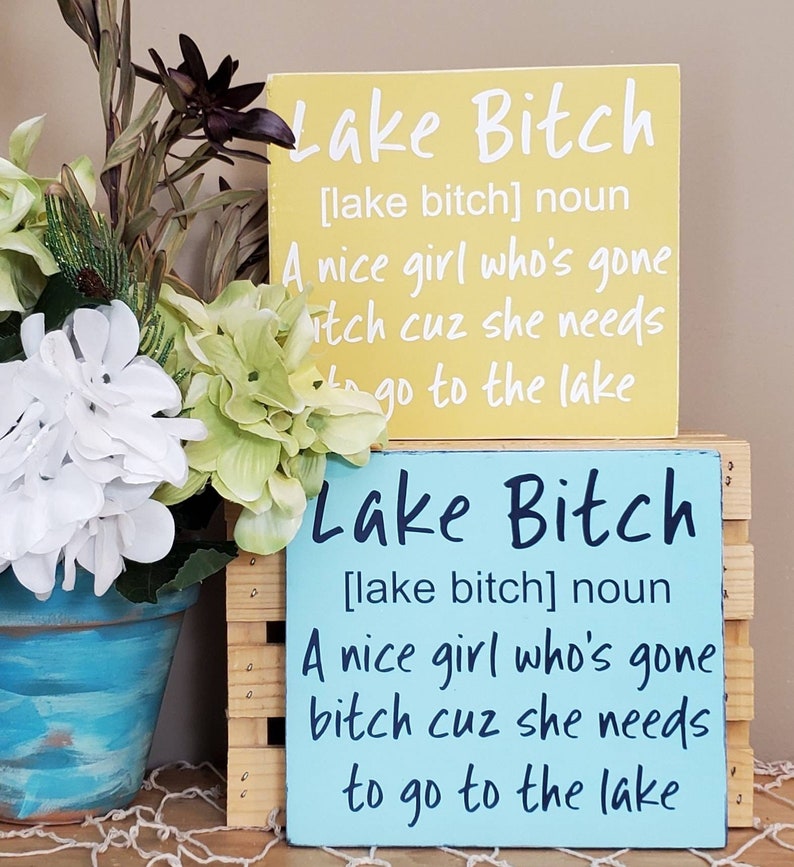 Funny Lake Sign Lake Decor Lake House Decor Lake Life Lake - Etsy
