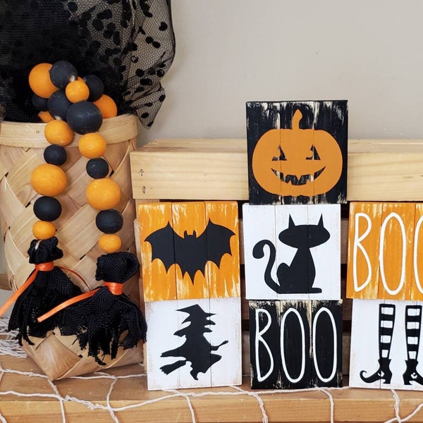 Halloween Blocks - Etsy