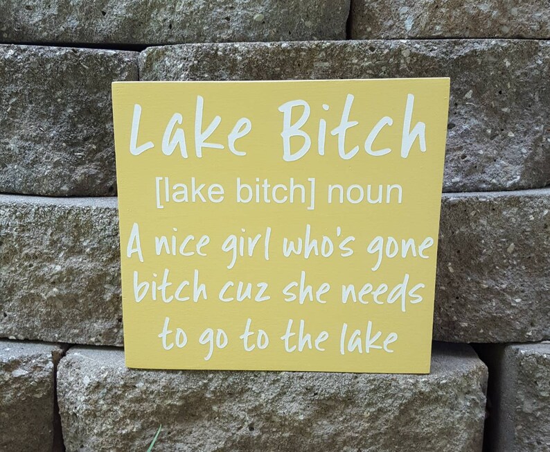Funny Lake Sign Lake Decor Lake House Decor Lake Life Lake - Etsy