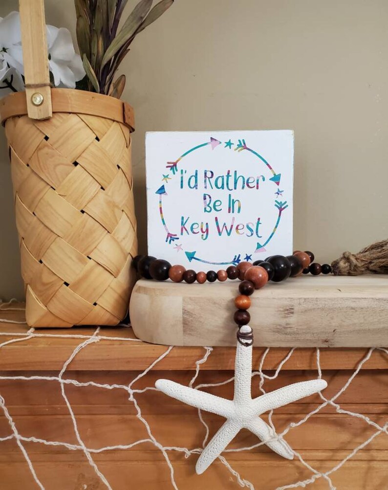 Key West Sign Beach Gift Key West Art Key West Gift Key | Etsy