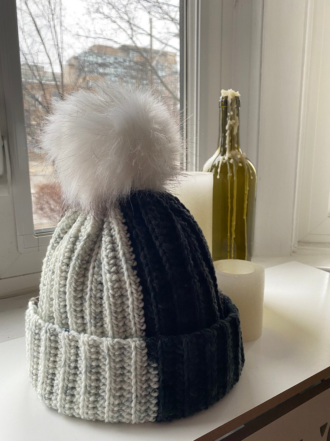 Chunky Wide Brim Winter Toque - Etsy