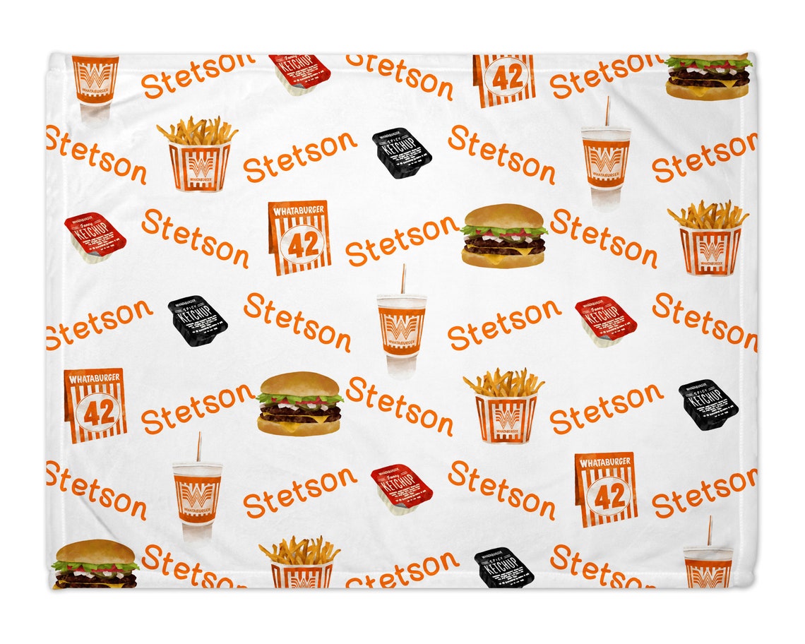 Whatablanket Personalized Whataburger Blanket With Name | Etsy
