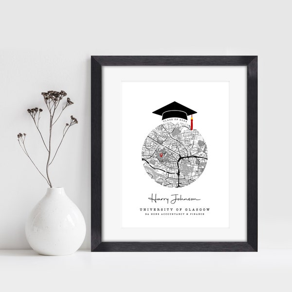 Personalised Graduation Maps - Etsy UK
