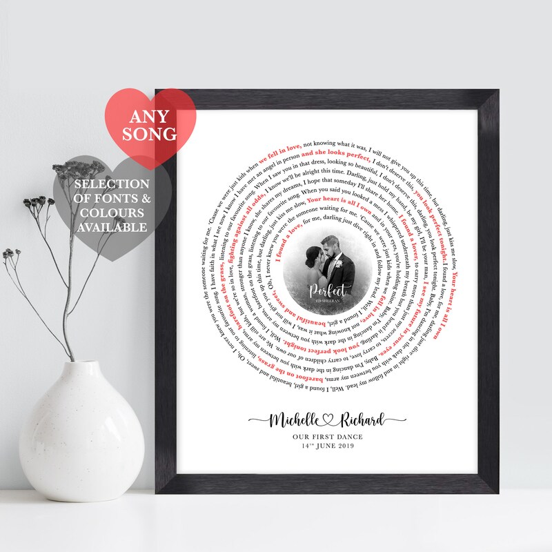 First Dance Lyrics - Etsy