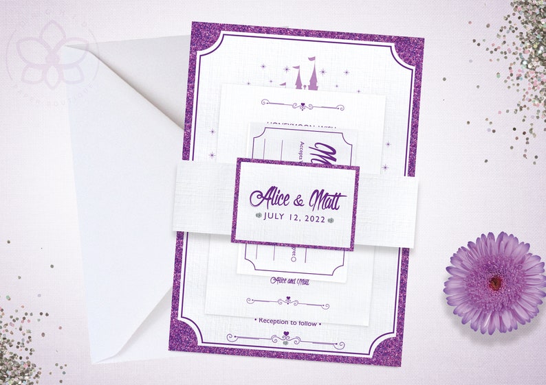 Fairytale Wedding Invitations Fairytale Castle Customised - Etsy