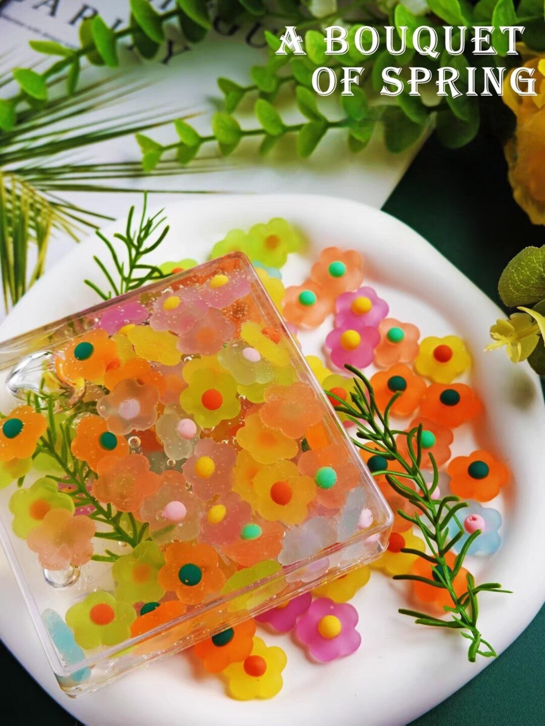 Bouquet Flower Slime/flower Slime/spring Floral Slime/scented Slime ...