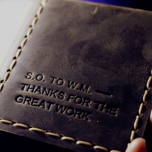 Leather Wallet Walter Mitty Wallet Trifold Wallet Wedding - Etsy