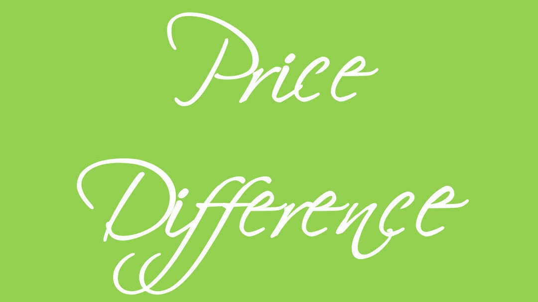 Price Difference or Personalized Initials - Etsy
