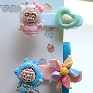 Cosplay Labubu Hair Clips, Rotating Cute Barrettes, Hair Clip, Hair ...