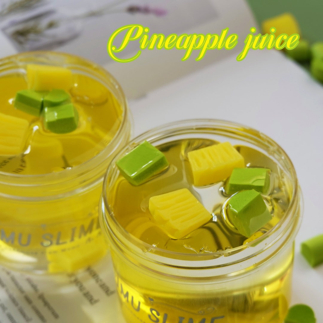 Pineapple Juice Scented Slime: Clear ASMR Stress Relief Toy (160ml) - Etsy