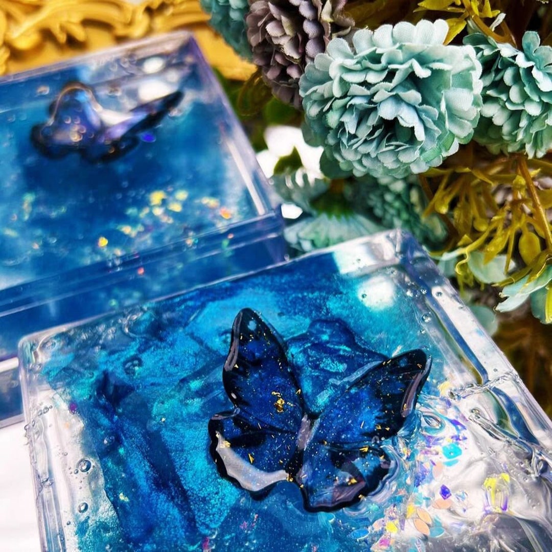 Butterfly Slime/butterfly Bloom/glitter Slime/slime Toy/stretchy Slime ...