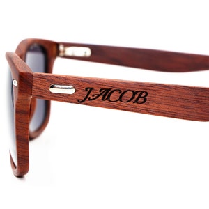 Personalized Walnut Wood Sunglasses Engraved Sunglasses | Etsy