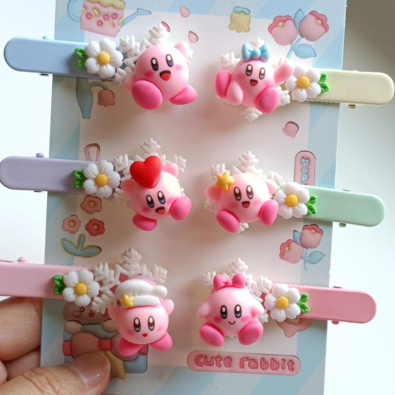 Kirby Hair Clip - Etsy UK