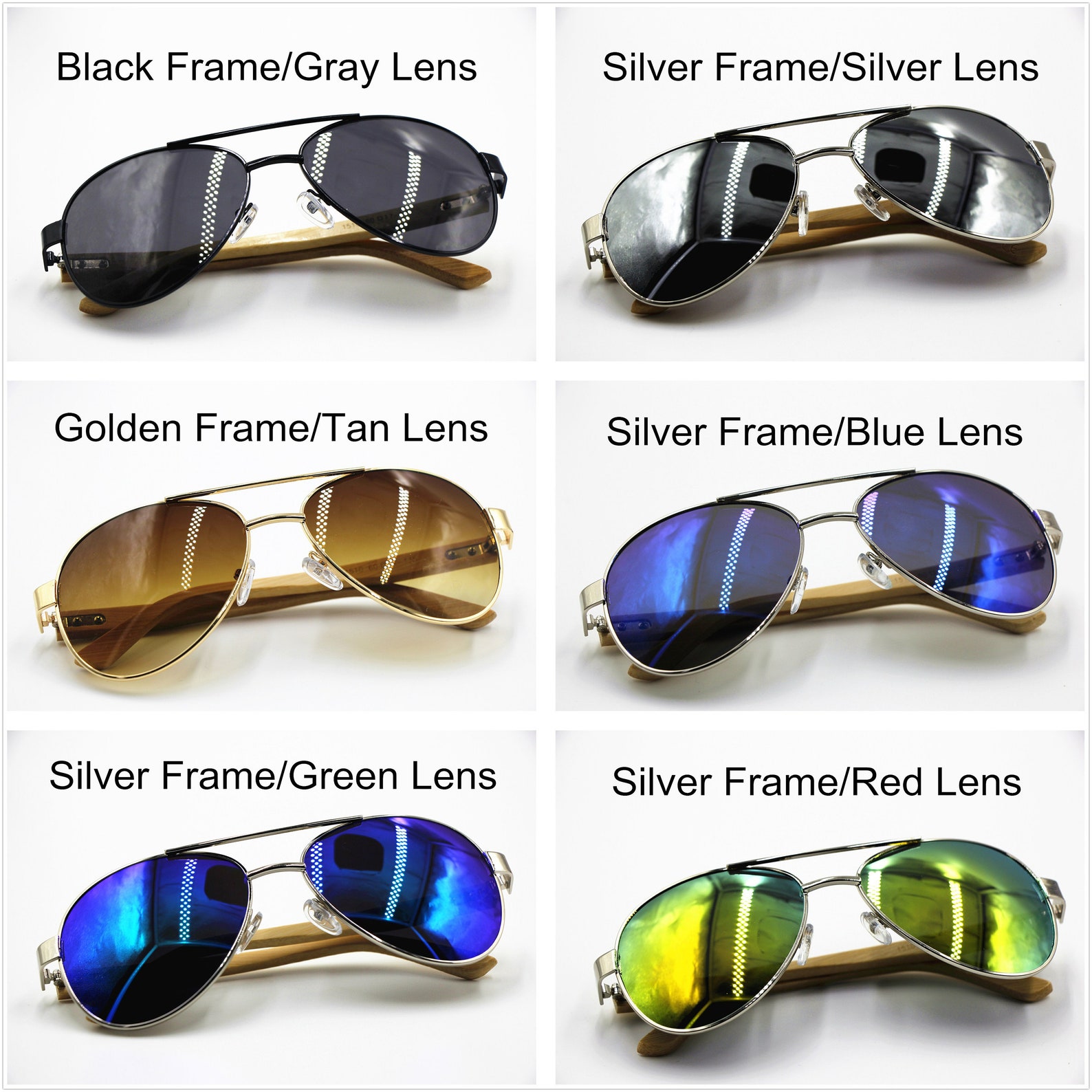 Personalized Men's Aviator Sunglasses; Father's Gift; Christmas Gift ...