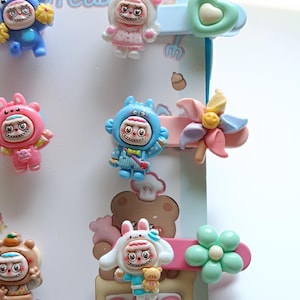 Cosplay Labubu Hair Clips, Rotating Cute Barrettes, Hair Clip, Hair ...