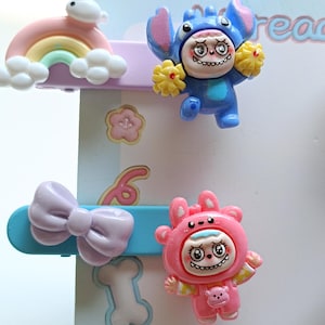 Cosplay Labubu Hair Clips, Rotating Cute Barrettes, Hair Clip, Hair ...