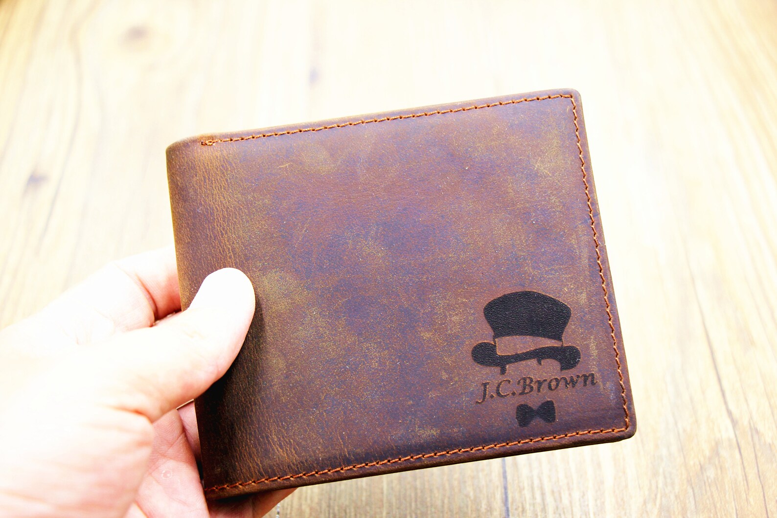 Father's Day Gift Personalized Mens Wallet Custom | Etsy