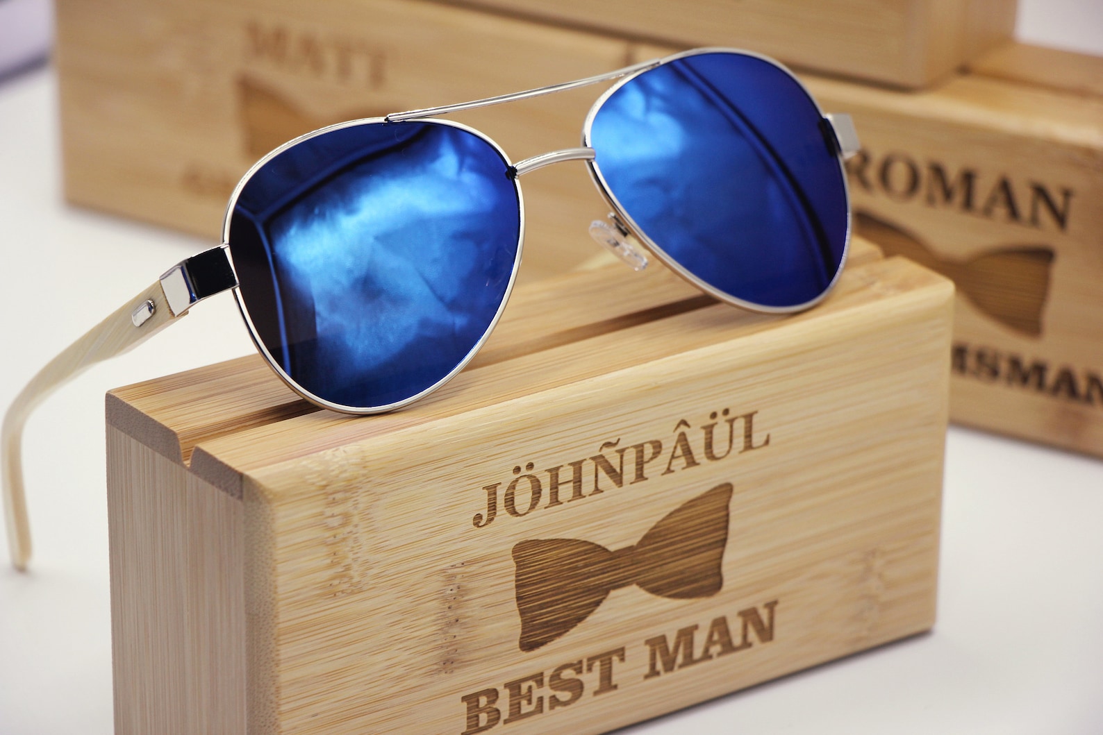 Personalized Men's Aviator Sunglasses; Father's Gift; Christmas Gift ...