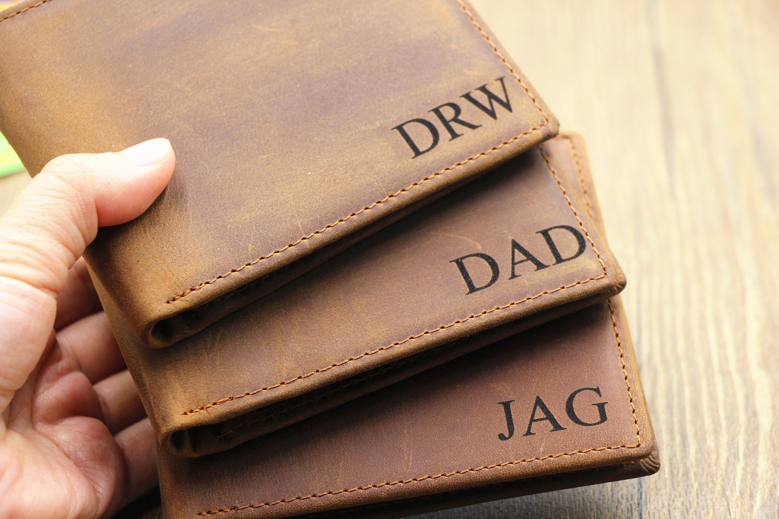 Customize Wallet Kid Drawing Wallet Dad Wallet Engraved - Etsy