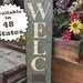 VIRGINIA Sign Vertical Board, Indoor Outdoor, Farm Home Lake Welcome ...